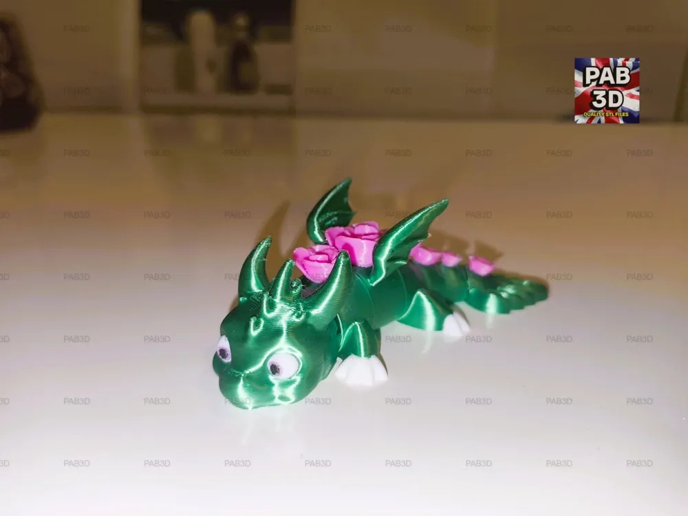 Articulated flexi baby rose dragon by PAB3D MakerWorld: Download Free ...