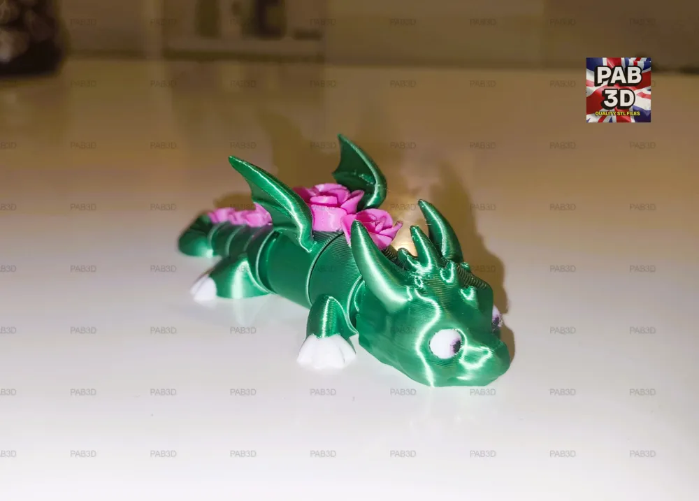 Articulated flexi baby rose dragon by PAB3D MakerWorld: Download Free ...