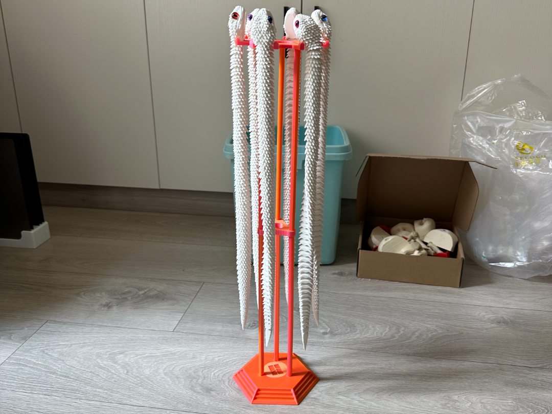 Dragon and Snake Display Stand (Holds 12, Customizable Height) by 3D ...