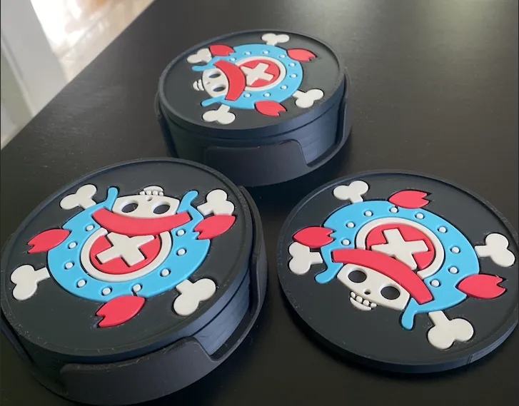 Chopper OnePiece Coaster by Joules - MakerWorld