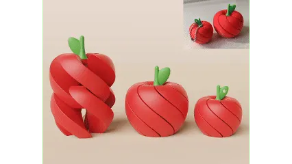 Limited Edition Christmas Apple Fidget Christmas Gift - Free 3D Print ...