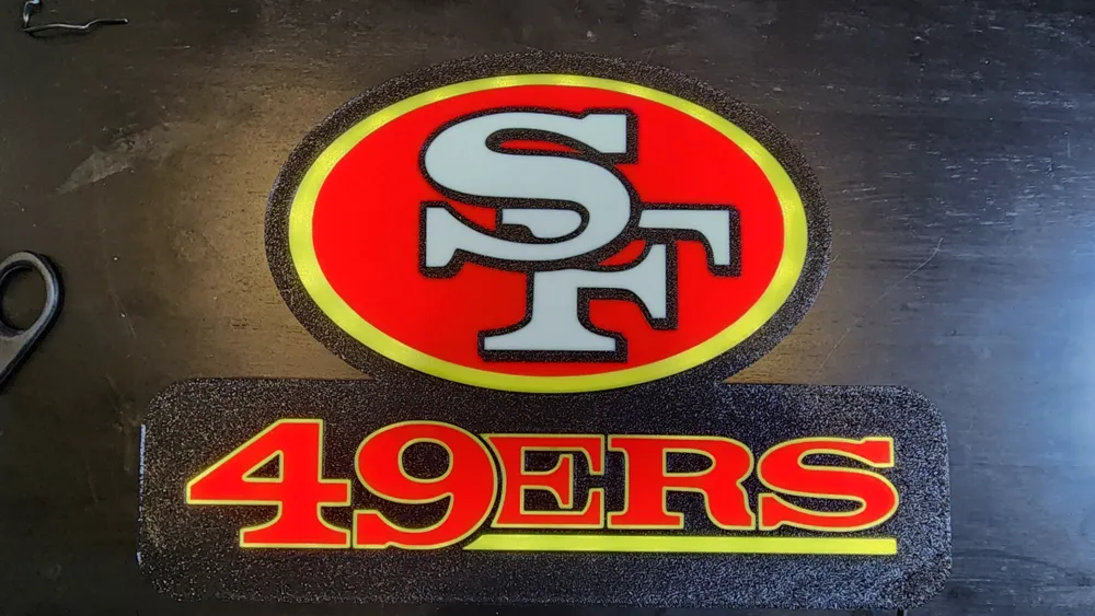 San Francisco 49ers LED Light Box (Updated) by MayHem - MakerWorld