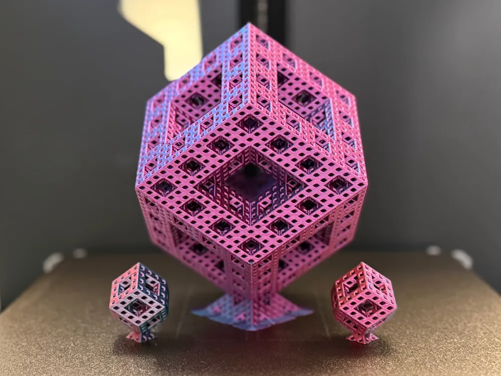 Menger Rhombic Dodecahedron Fractal | Level 3 - v1 by Endless Design ...