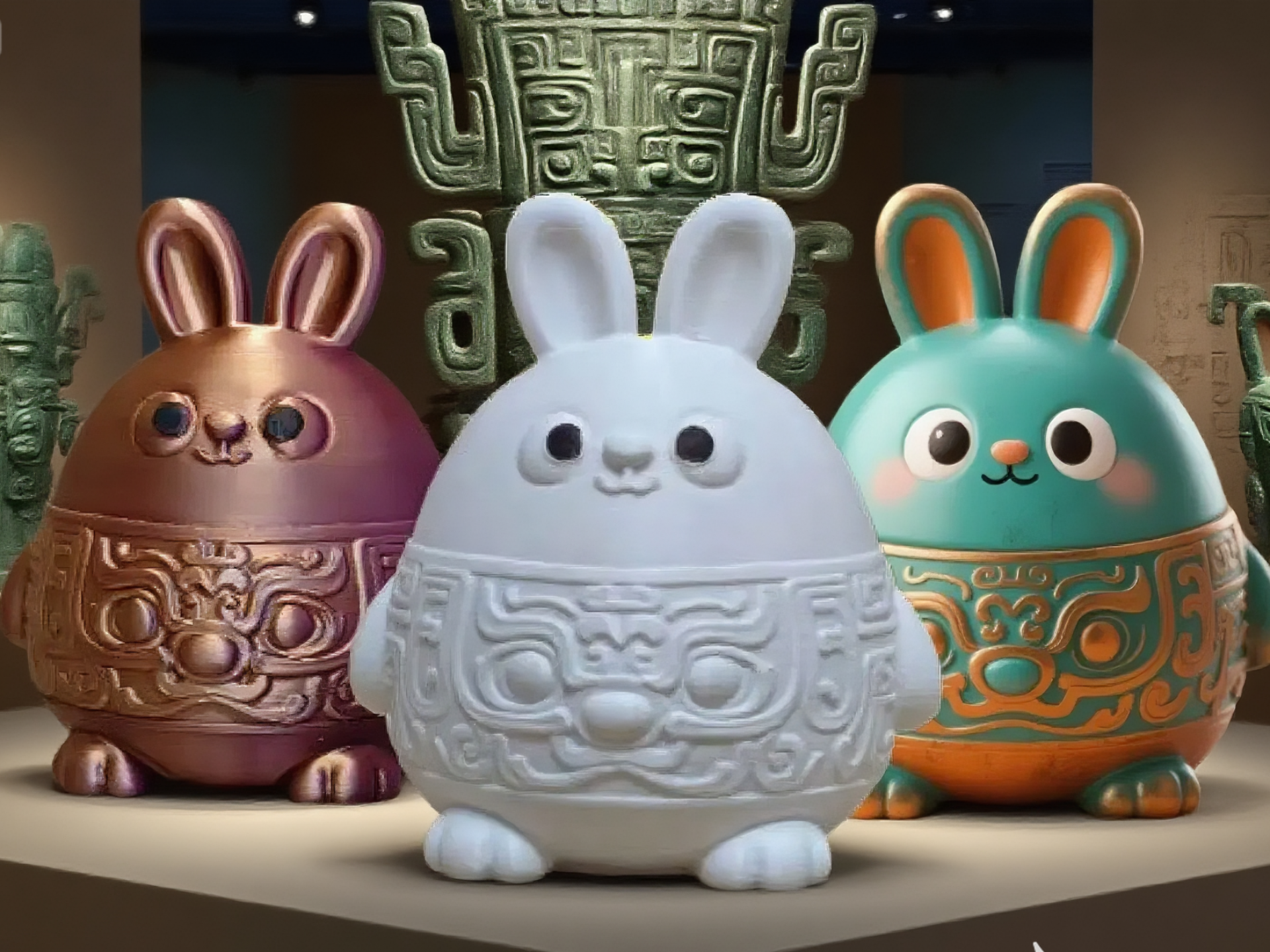 Adorable Bunny Guard - Round by 早点睡 MakerWorld: Download Free 3D Models
