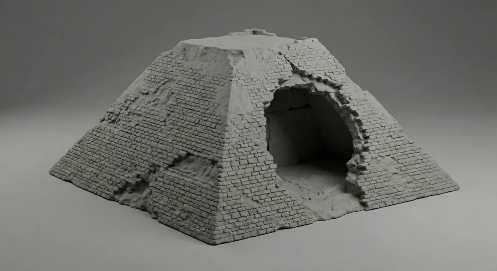 The Plundered Tomb: Great Truncated Pyramid by ACUATERRA3D MakerWorld ...