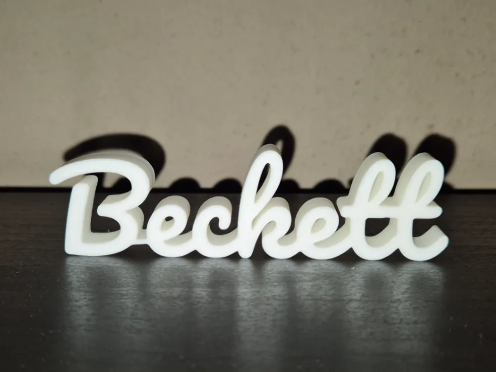 Beckett Name Sign Display Decor by GabT - MakerWorld