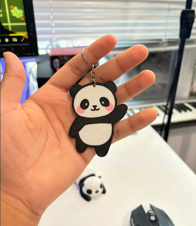 Cute Panda keychain by sujalmakesstuff - MakerWorld