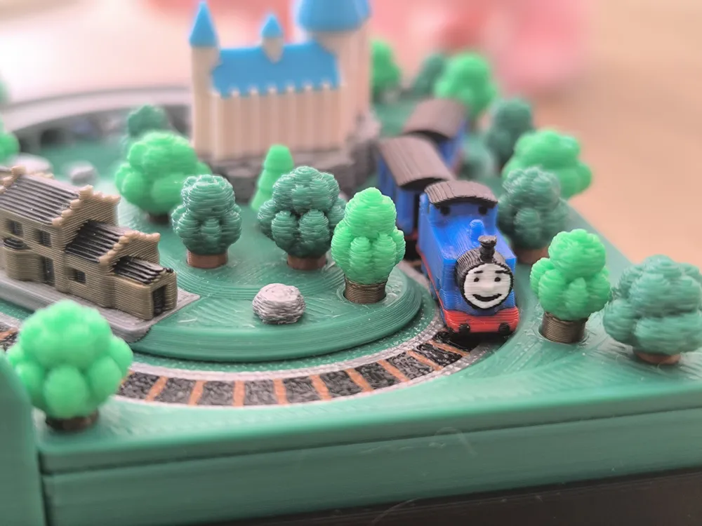 Thomas the tank engine for Mini Train Diorama - Free 3D Print Model ...