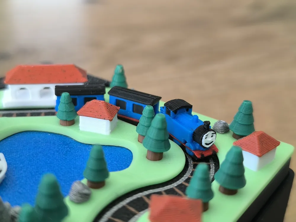 Thomas the tank engine for Mini Train Diorama - Free 3D Print Model ...