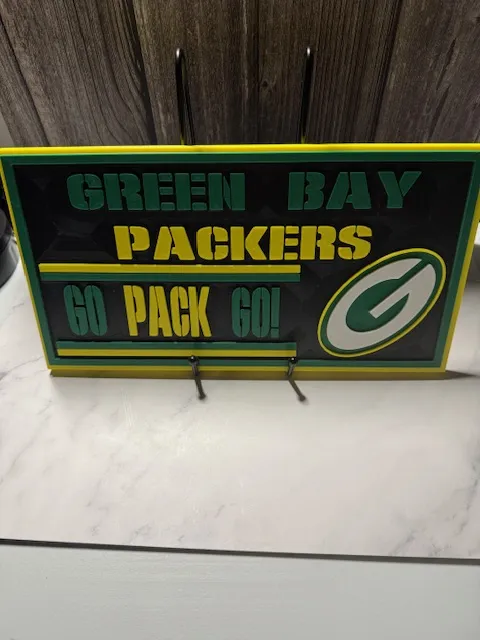 Green Bay Packers 3D Wall Sign – Multi-Color by Next Layer Creations ...