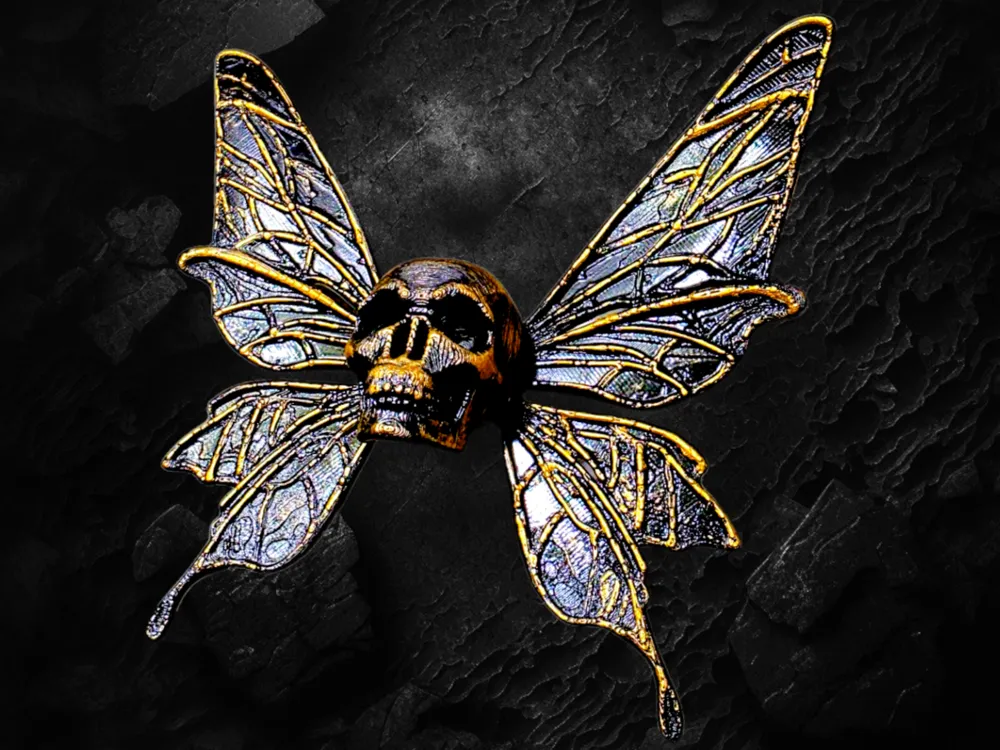 "Fairy" Skull Mythical Creatures #2 - Free 3D Print Model - MakerWorld