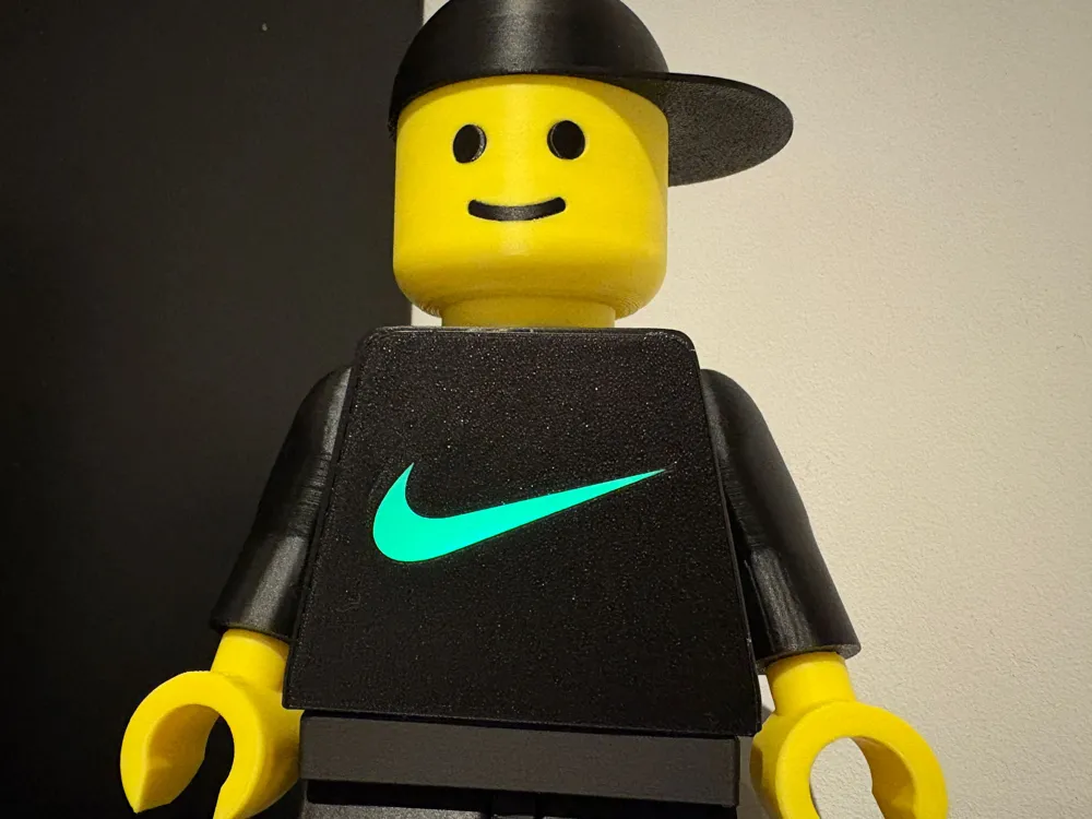 LED Brickman Nike 20cm Figure 500% - Free 3D Print Model - MakerWorld