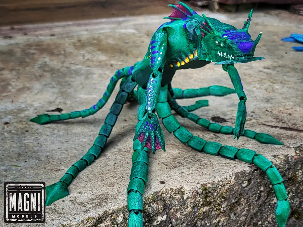 Articulated Sea Dragon Leviathan - Subnautica by MagniModels MakerWorld: Download Free 3D Models