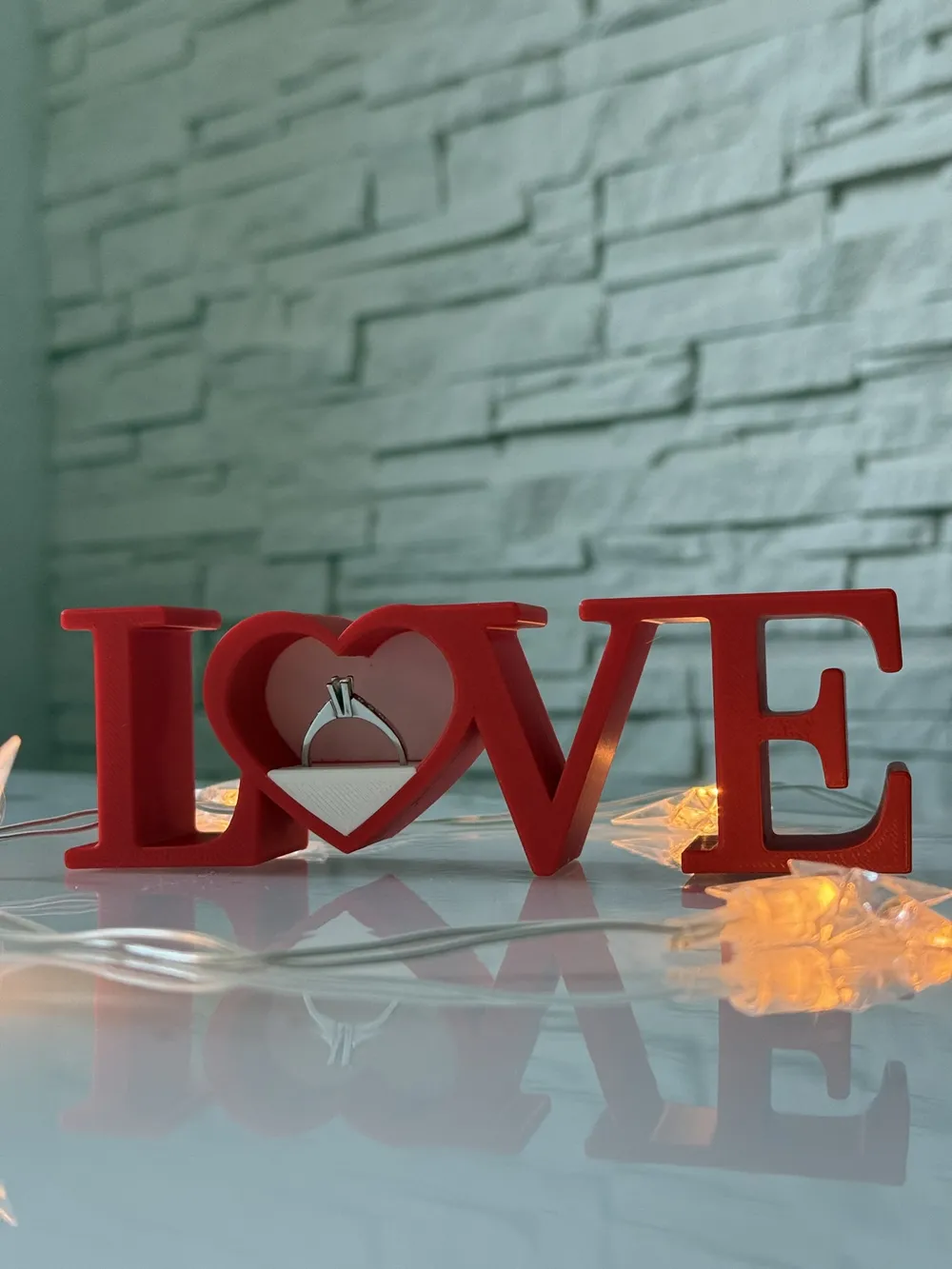 LOVE Ring-Holder – Valentine´s Day - Free 3D Print Model - MakerWorld
