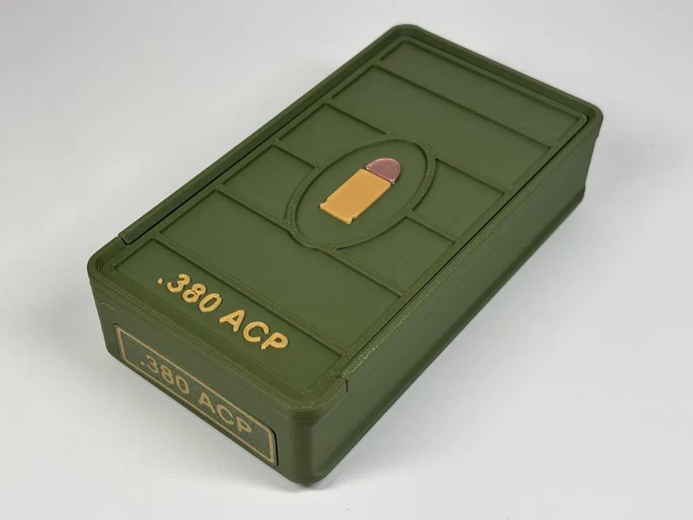 Ammo Storage Box .380 ACP 50 Rounds - Free 3D Print Model - MakerWorld