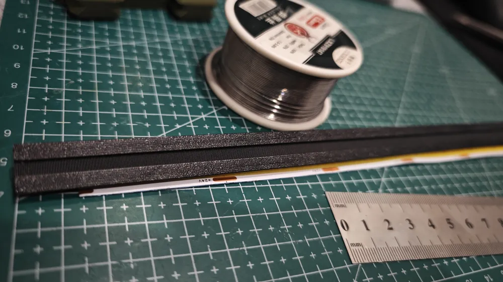 COB light strip slot/housing (8mm LED, 45 degrees) - Free 3D Print ...