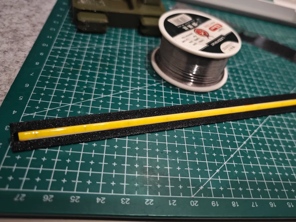 COB light strip slot/housing (8mm LED, 45 degrees) - Free 3D Print ...