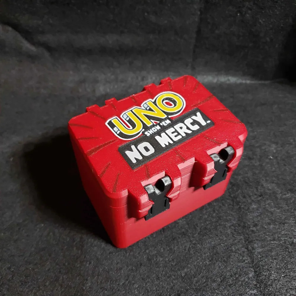 Uno No Mercy Card Box - SnapLock Re-Mix - Free 3D Print Model - MakerWorld