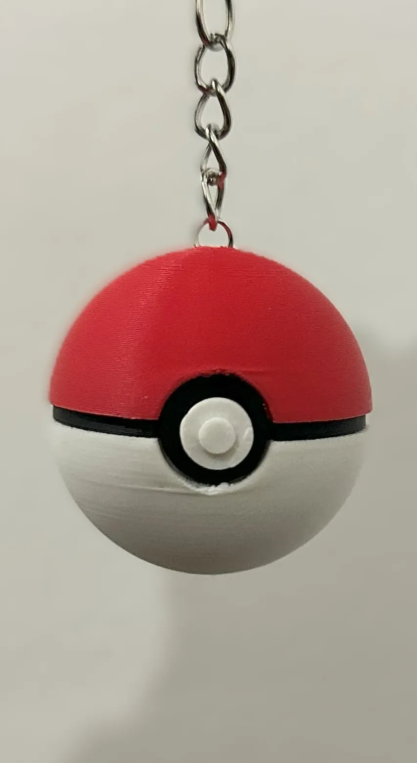 Pokeball Keychain (NO AMS) - Free 3D Print Model - MakerWorld