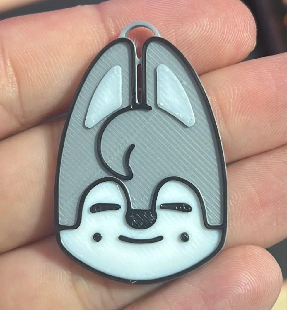 Wolfchan Stray Kids Keychain by Eikko MakerWorld: Download Free 3D Models
