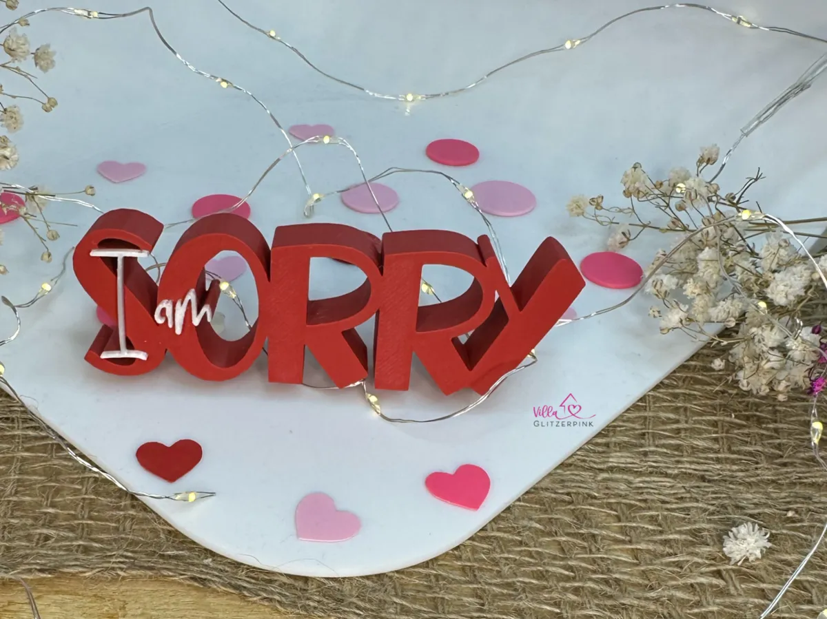 Lettering I am sorry - Free 3D Print Model - MakerWorld