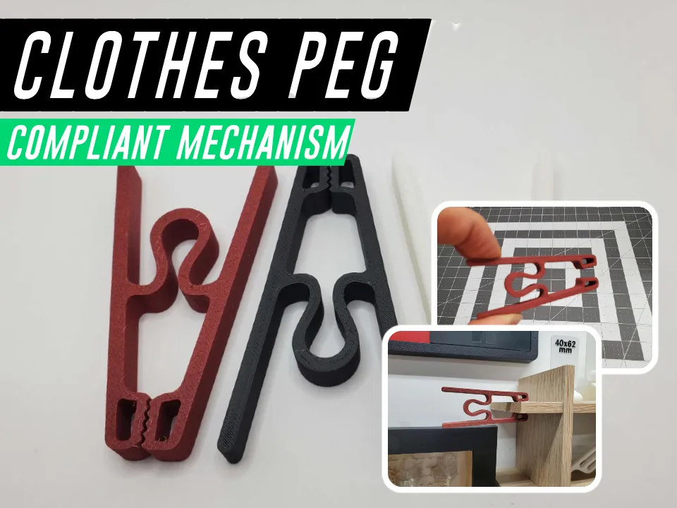 Compliant clothes peg by ThisFact - MakerWorld