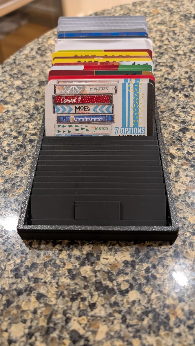 Gift Card Holder/Organizer/Flipper - Free 3D Print Model - MakerWorld