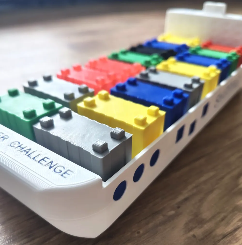Container Challenge - Floating Cargo Ship Game - Free 3D Print Model ...