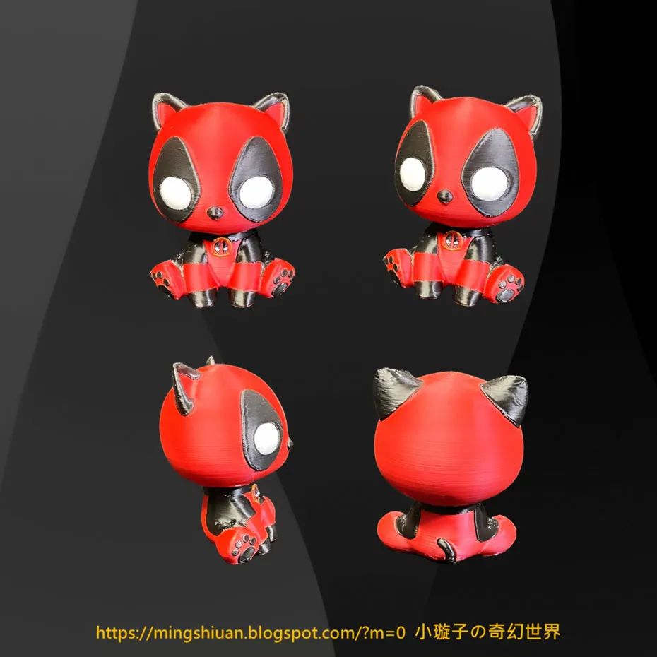 CatPool Deadpool Cat by mingshiuan99 MakerWorld: Download Free 3D Models