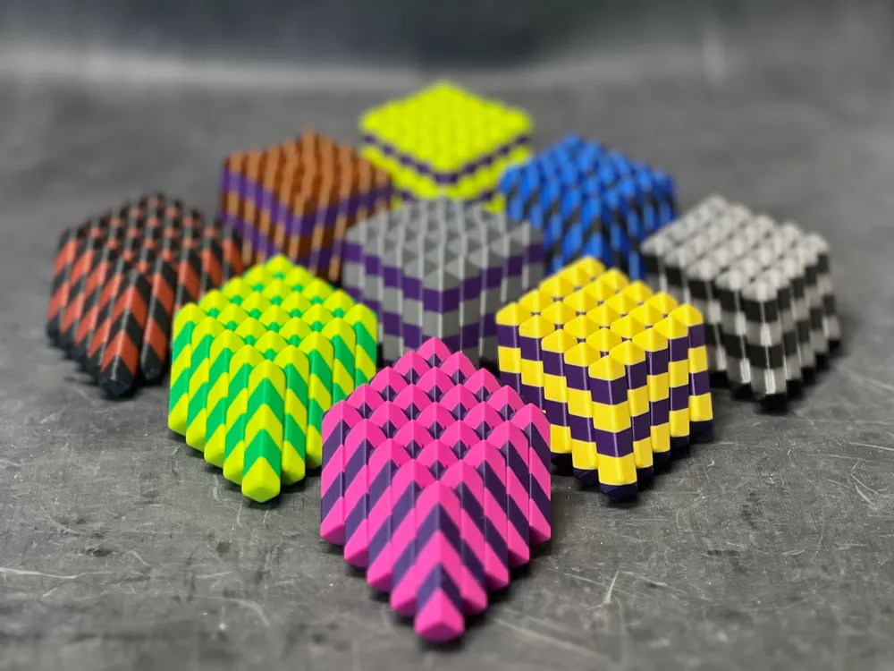 Fidget Cube: Stripeshift - Free 3D Print Model - MakerWorld