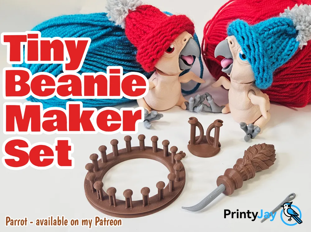 Cute Little Woolly Beanie Making Set! EASY! by Printyjay MakerWorld ...