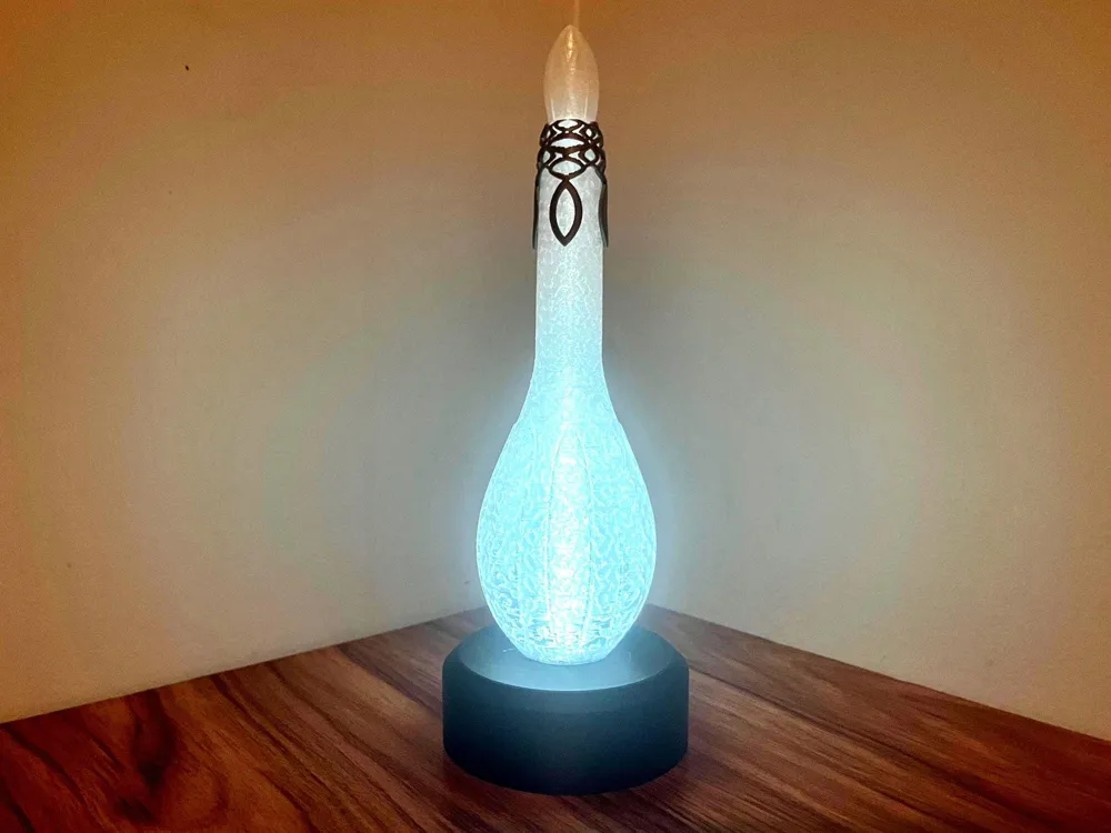 Vial of Galadrial - Lord of the Rings Lamp - Free 3D Print Model ...