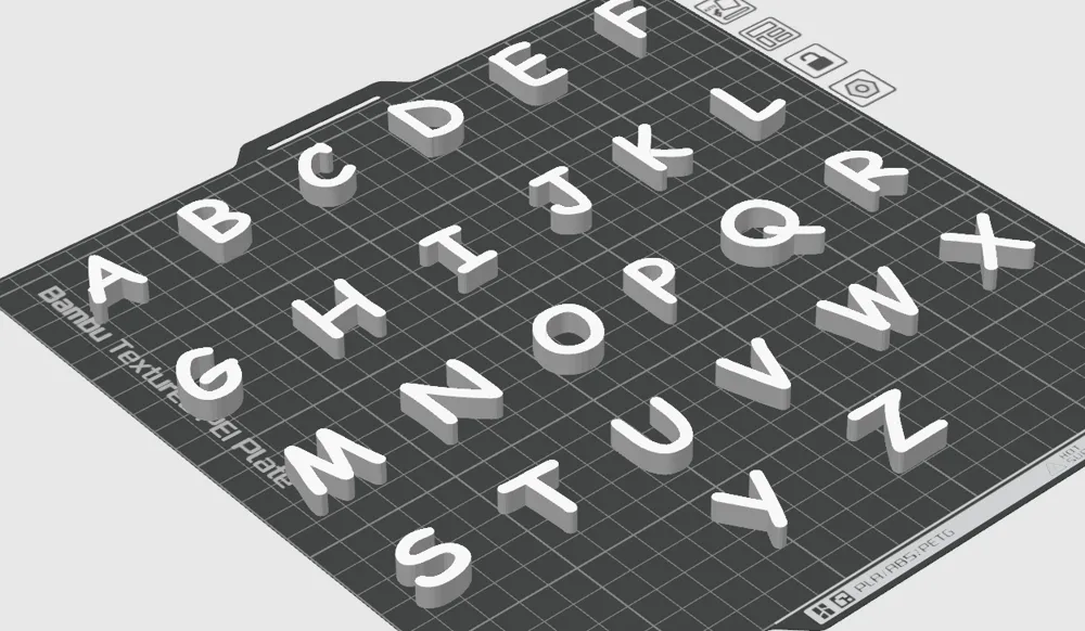 Cartoon Style Alphabet Letters - Free 3D Print Model - MakerWorld