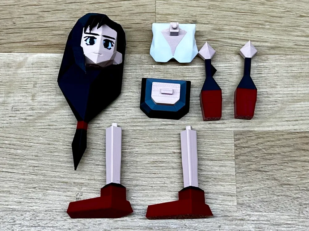 Final Fantasy VII - TIFA MULTIPART - FF7 by Torikami MakerWorld: Download Free 3D Models