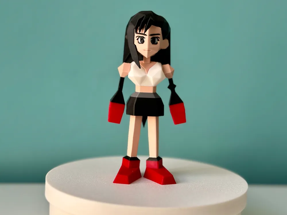 Final Fantasy VII - TIFA MULTIPART - FF7 - Free 3D Print Model - MakerWorld
