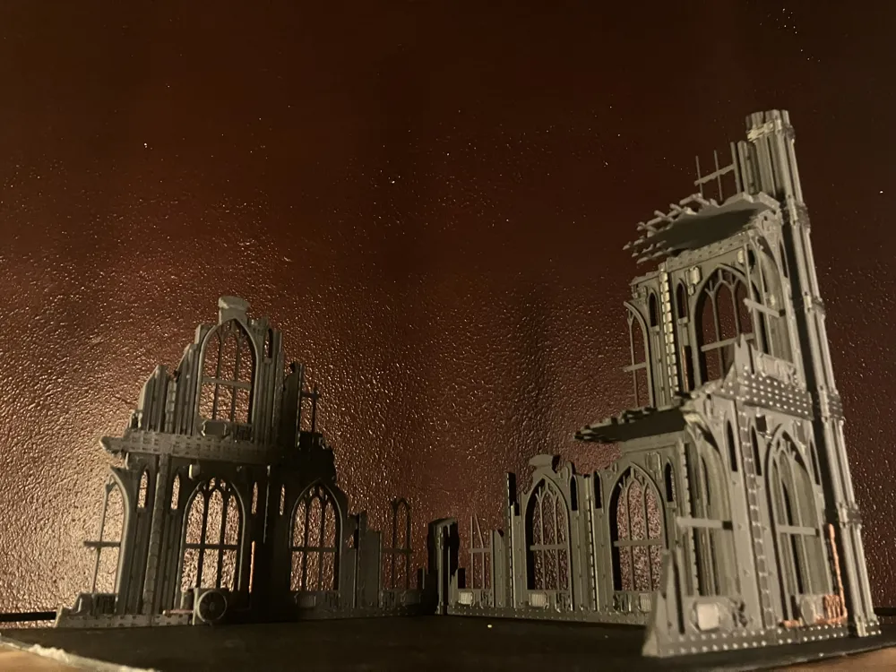 Destroyed Gothic Building Wargame Terrain 1 - Free 3D Print Model ...