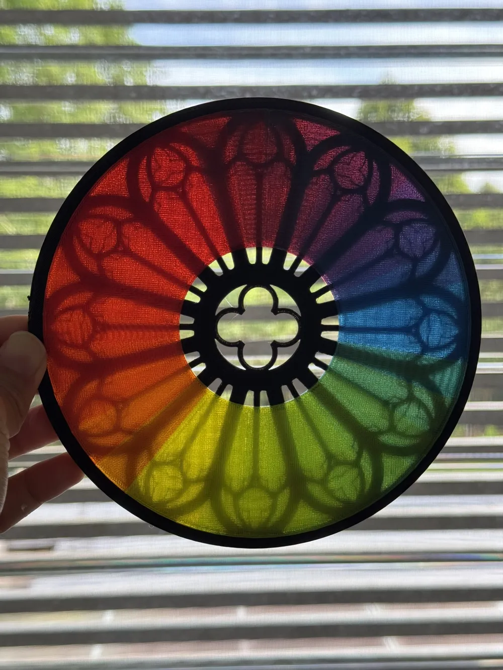 Gothic Rose Window Dreamcatcher by 3DB4 MakerWorld: Download Free 3D Models