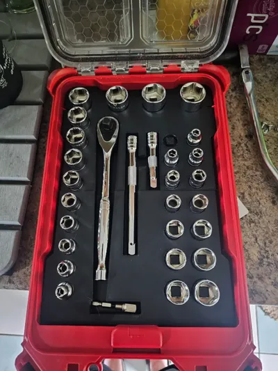 Milwaukee Packout Socket Set Adapter by roguemedic - MakerWorld