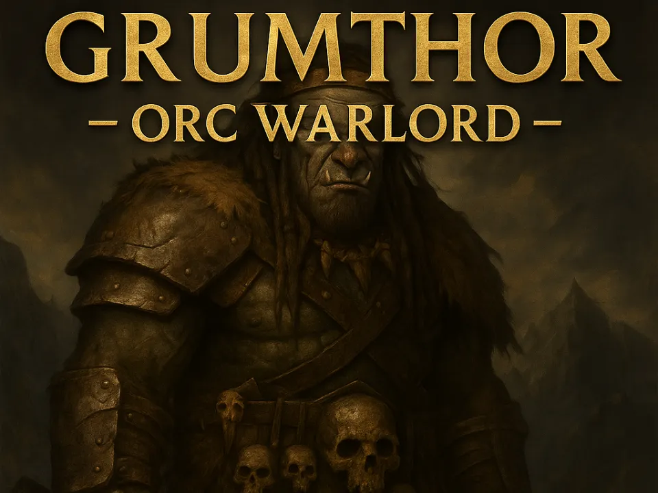 Grumthor Orc Warlord Mini – Troll Warrior dnd by 3dtiskCech MakerWorld ...