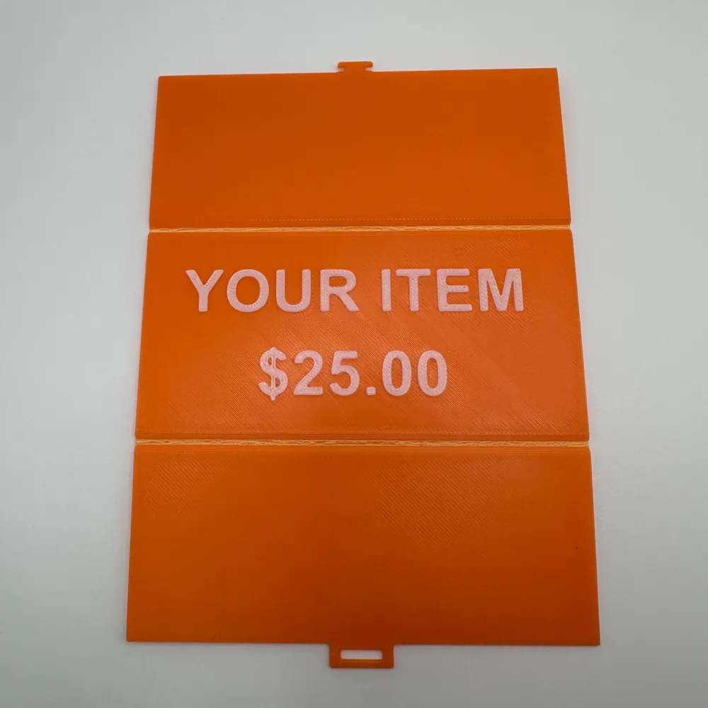 Folding Display Sign - Customizable by Deltree3D - MakerWorld
