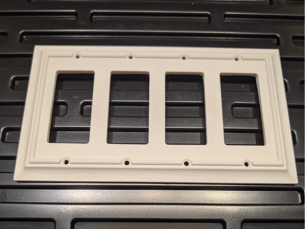 Decorative Decor Style Quad Cover Plate by Richard Batten MakerWorld ...