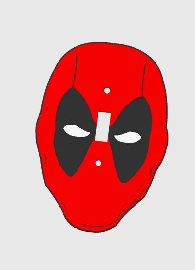 Deadpool - Light switch Cover by Diegel Designs MakerWorld: Download ...