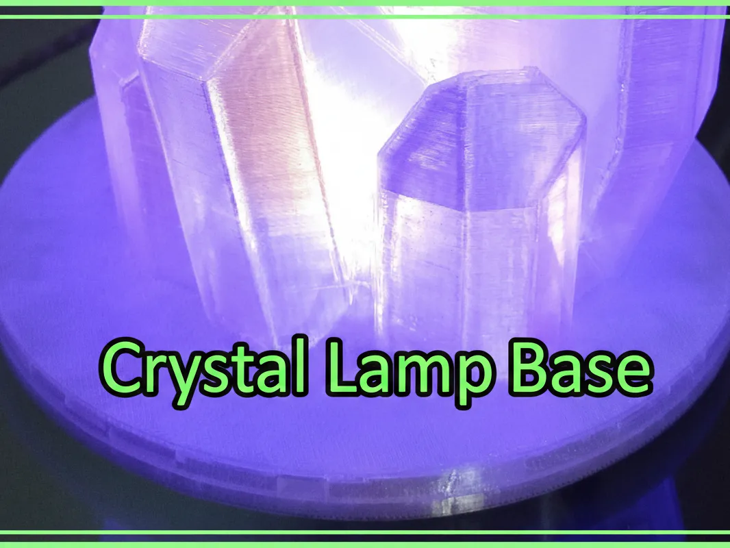 Crystal Light Diffuser + Base - Free 3D Print Model - MakerWorld