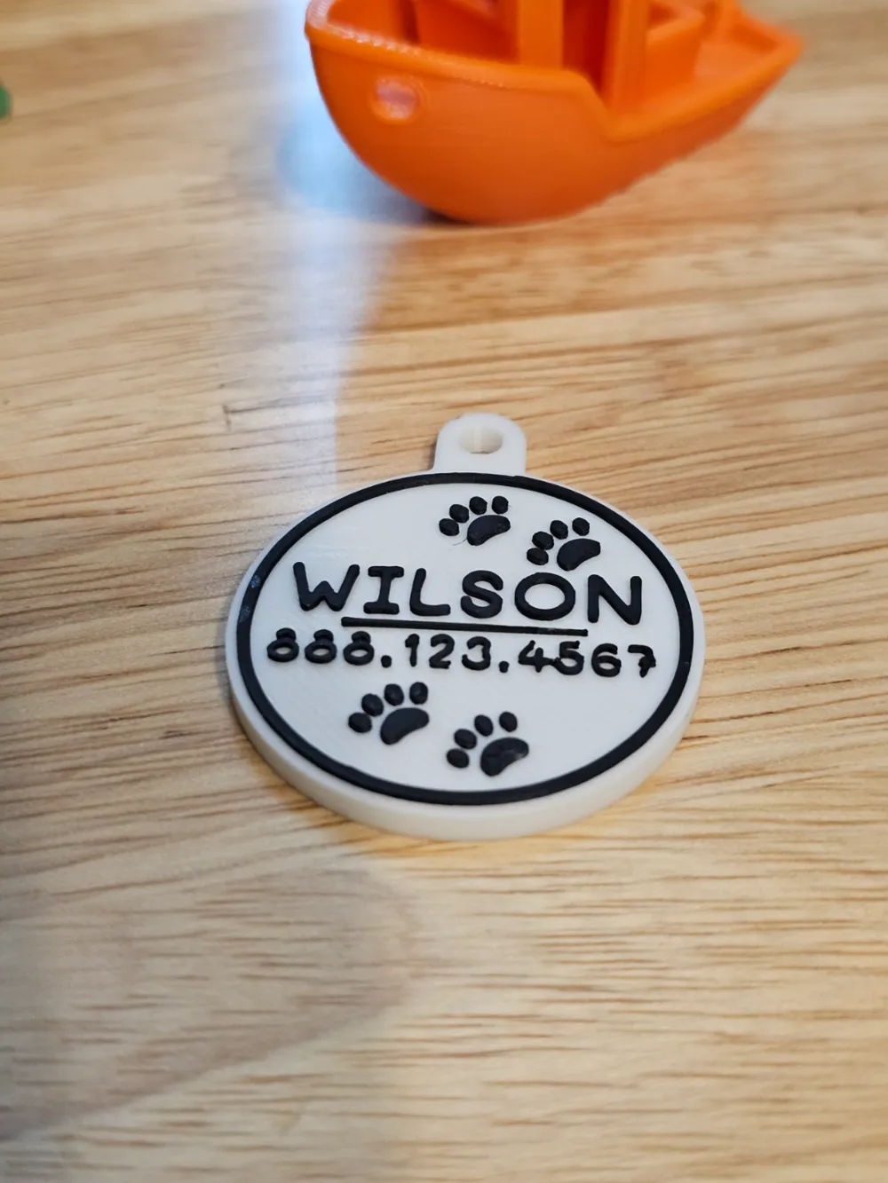 Pet Tag With Name And Phone - Free 3D Print Model - MakerWorld