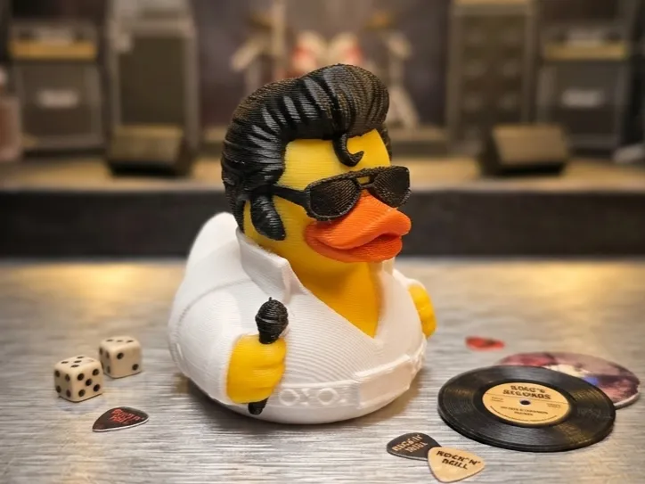 Elvis Presley Duck, Singer Duck, Cruise Jeep Duck - Free 3D Print Model ...