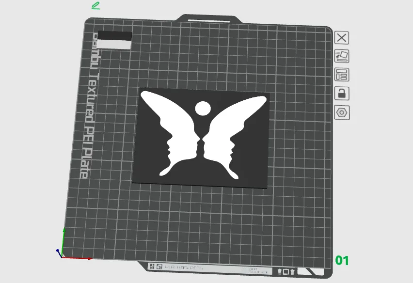 Optical illusion Butterfly by Al Berto - MakerWorld