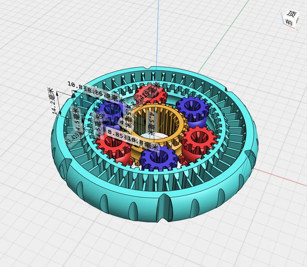 Fidget Finger Planet Gyro - Ultra-Smooth One-Piece Printed Bearing ...