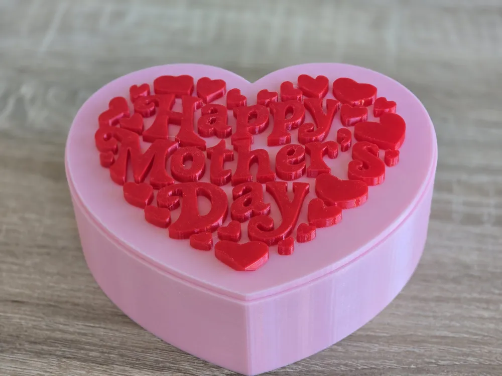 Mother's Day gift box by 3Dcrabi MakerWorld: Download Free 3D Models