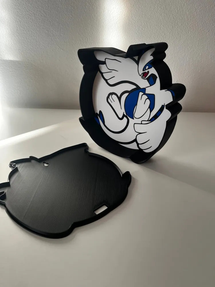 Lightbox di Lugia Pokemon LED LAMP - Free 3D Print Model - MakerWorld