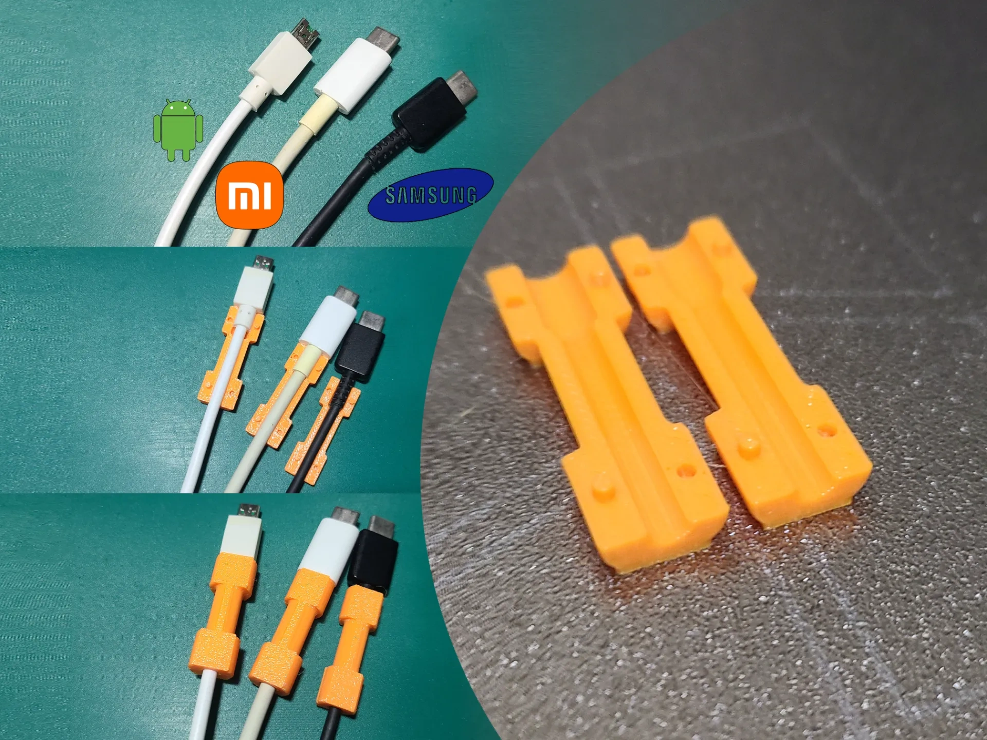 Samsung, Xiaomi, and Android Data Cable Protectors by a.m - MakerWorld